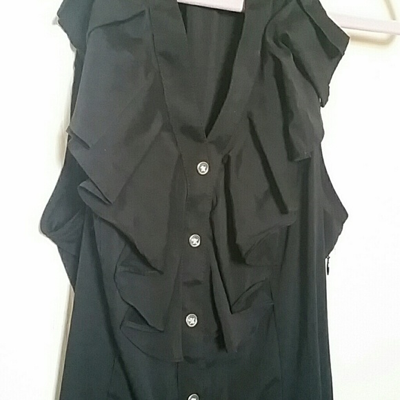 Express | Tops | Express Ruffled Top | Poshmark